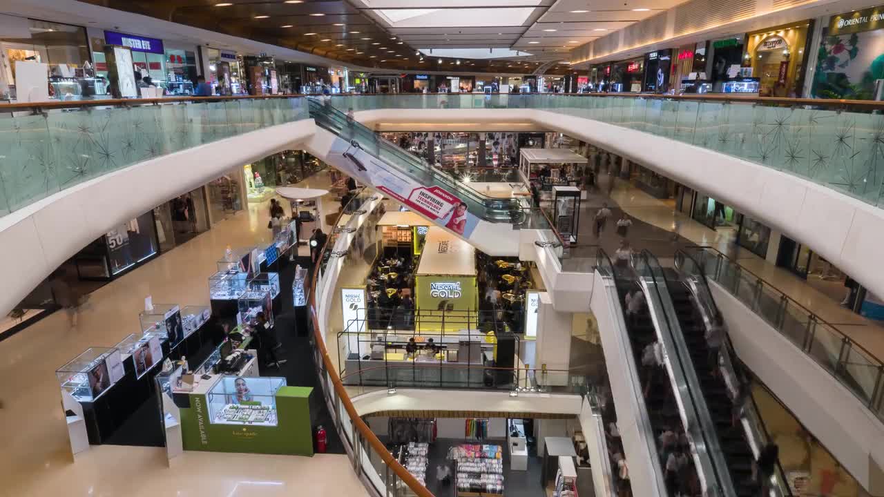 A Crowded Mall - Stock Video | Motion Array