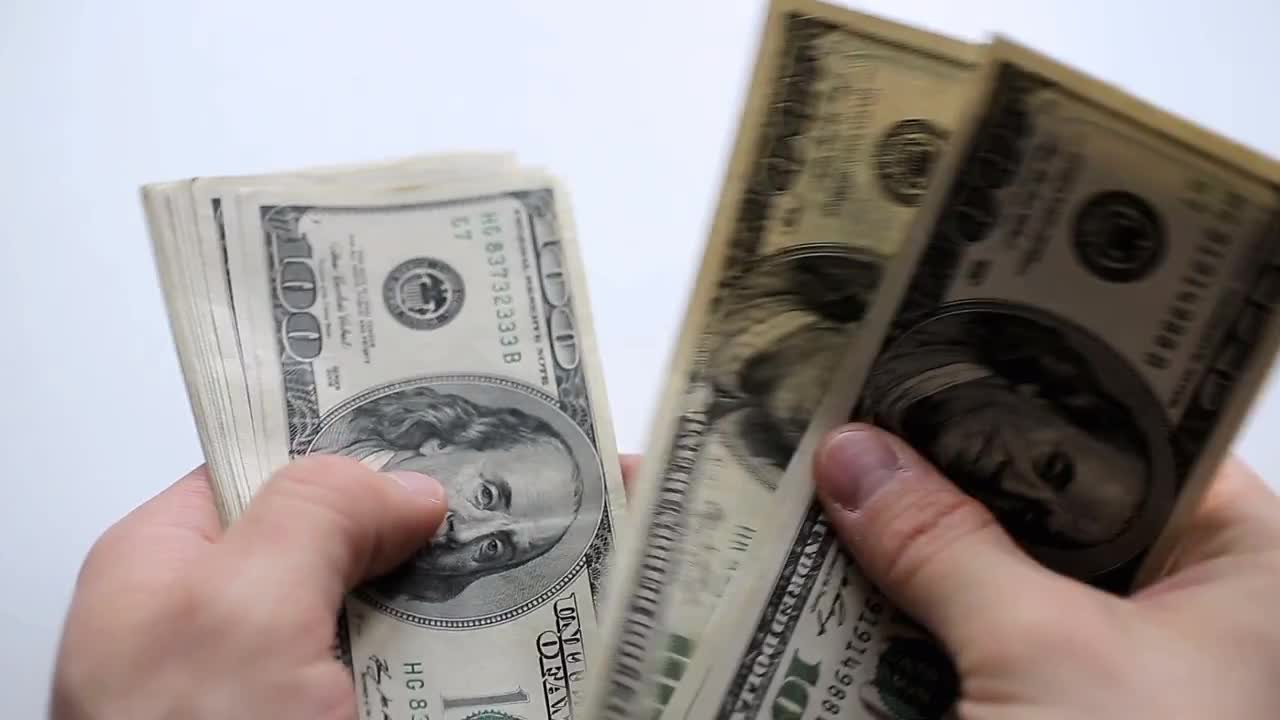Money On Hand - Stock Video | Motion Array