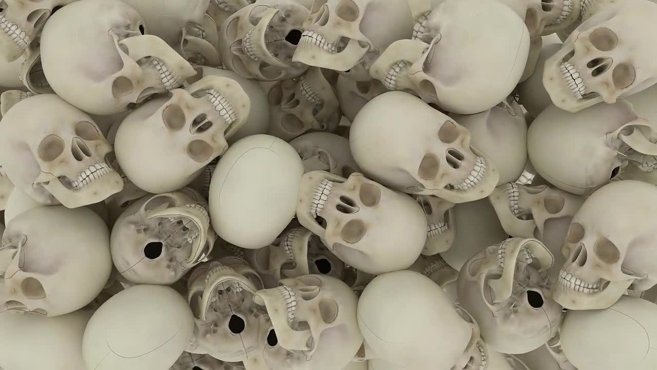 Falling Skulls Transition - Stock Motion Graphics | Motion Array