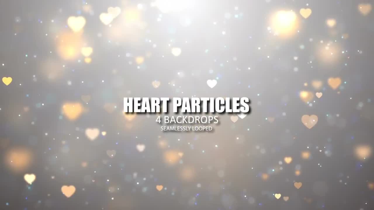 Shimmering Heart Particles Pack - Stock Motion Graphics | Motion Array