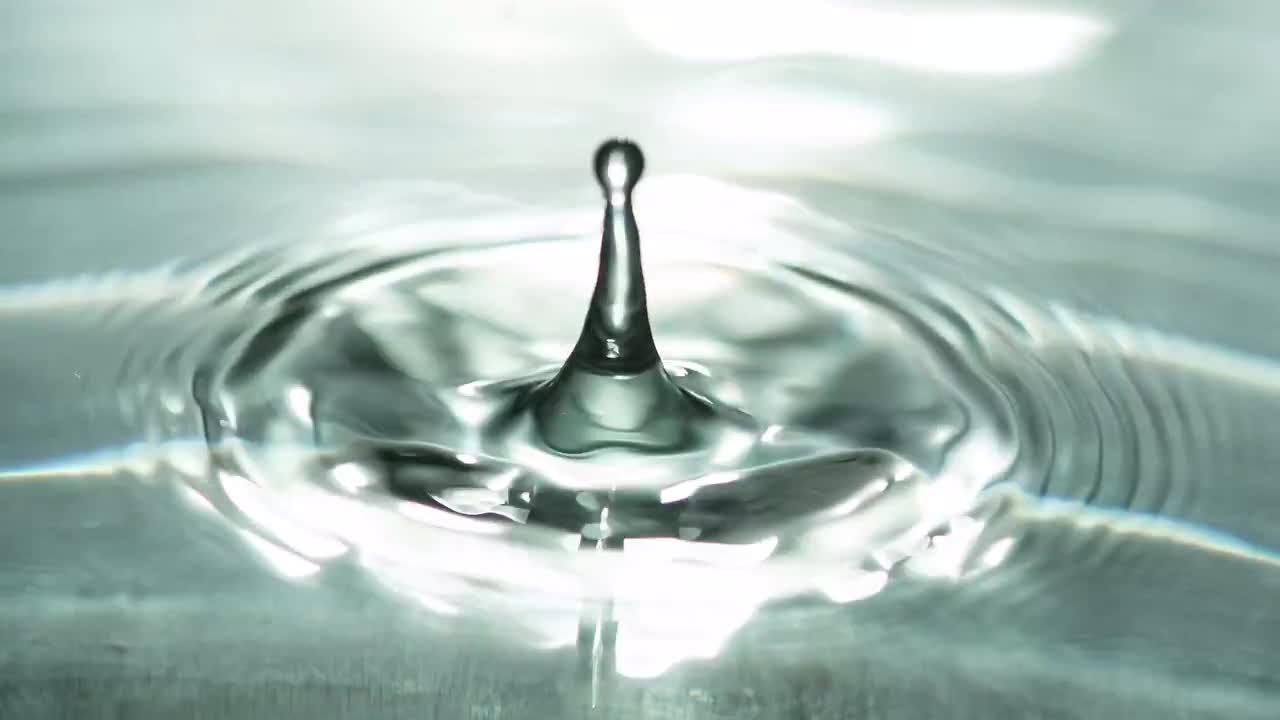 Drops Of Clean Water - Stock Video | Motion Array