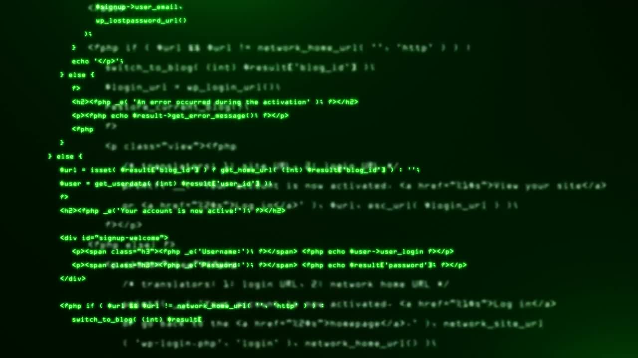 Hackers Code Running Down In Terminal - Stock Motion Graphics | Motion ...