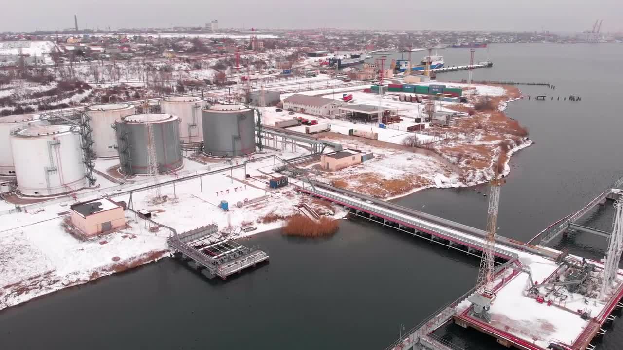 Oil Terminal - Stock Video | Motion Array