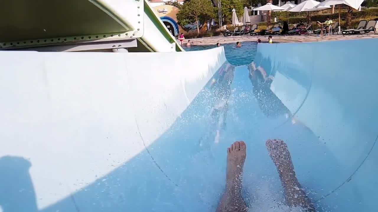 Water Slide - Stock Video | Motion Array
