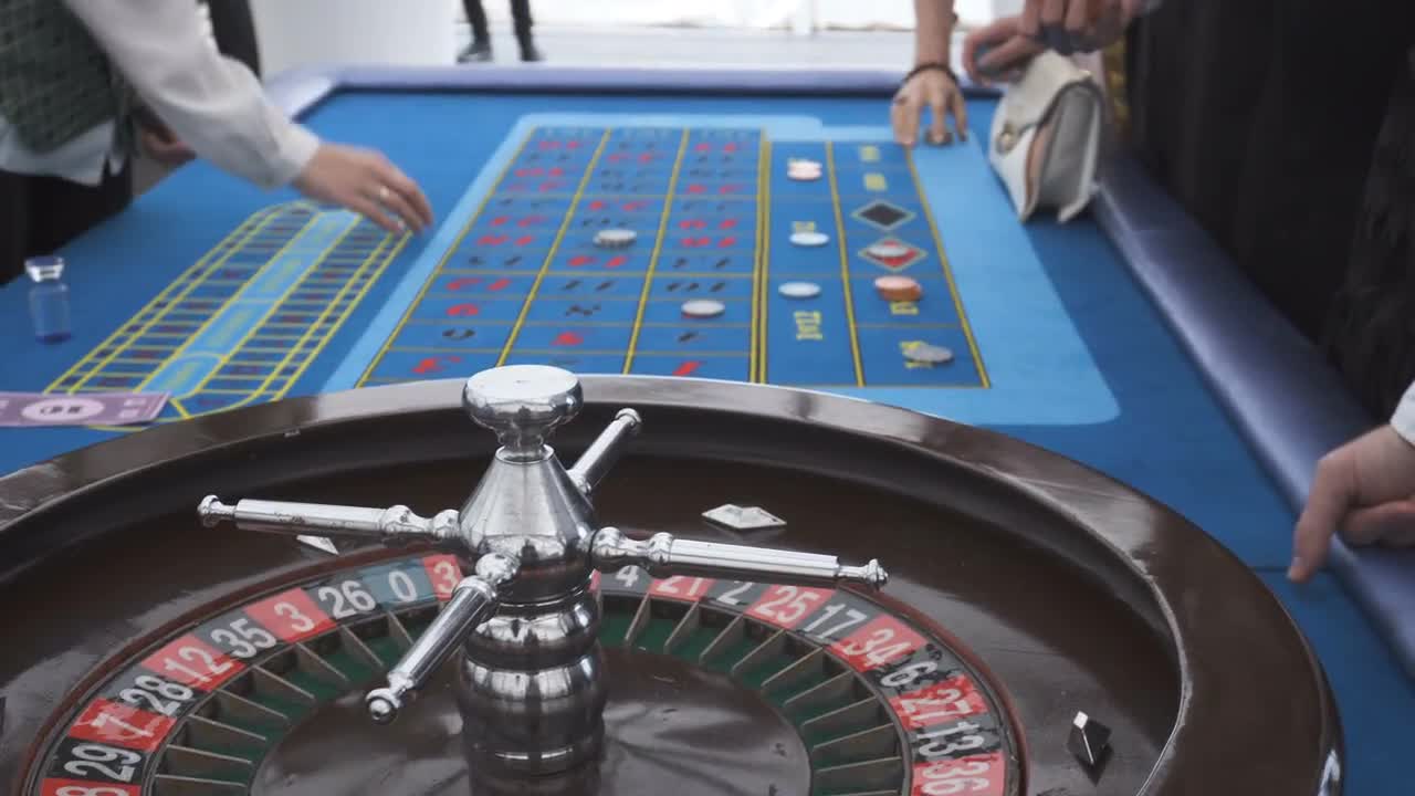 People Playing Roulette - Stock Video | Motion Array