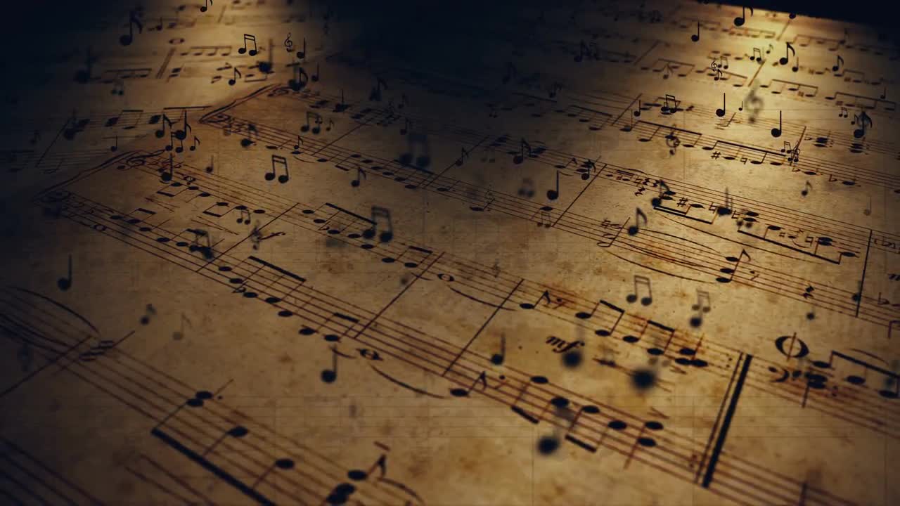 Old Music Sheet Background - Stock Motion Graphics | Motion Array