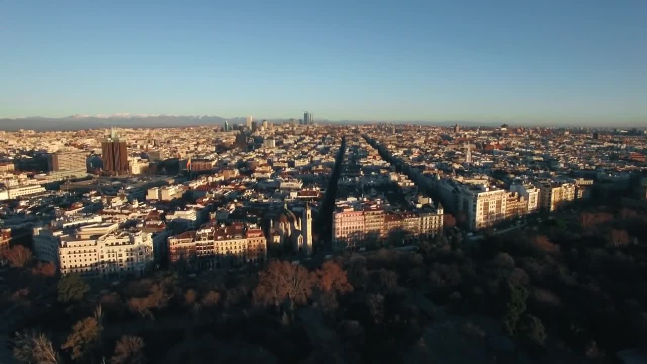 Aerial Shot Of Madrid - Stock Video | Motion Array