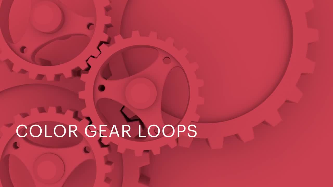 Color Gear Loops - Stock Motion Graphics | Motion Array