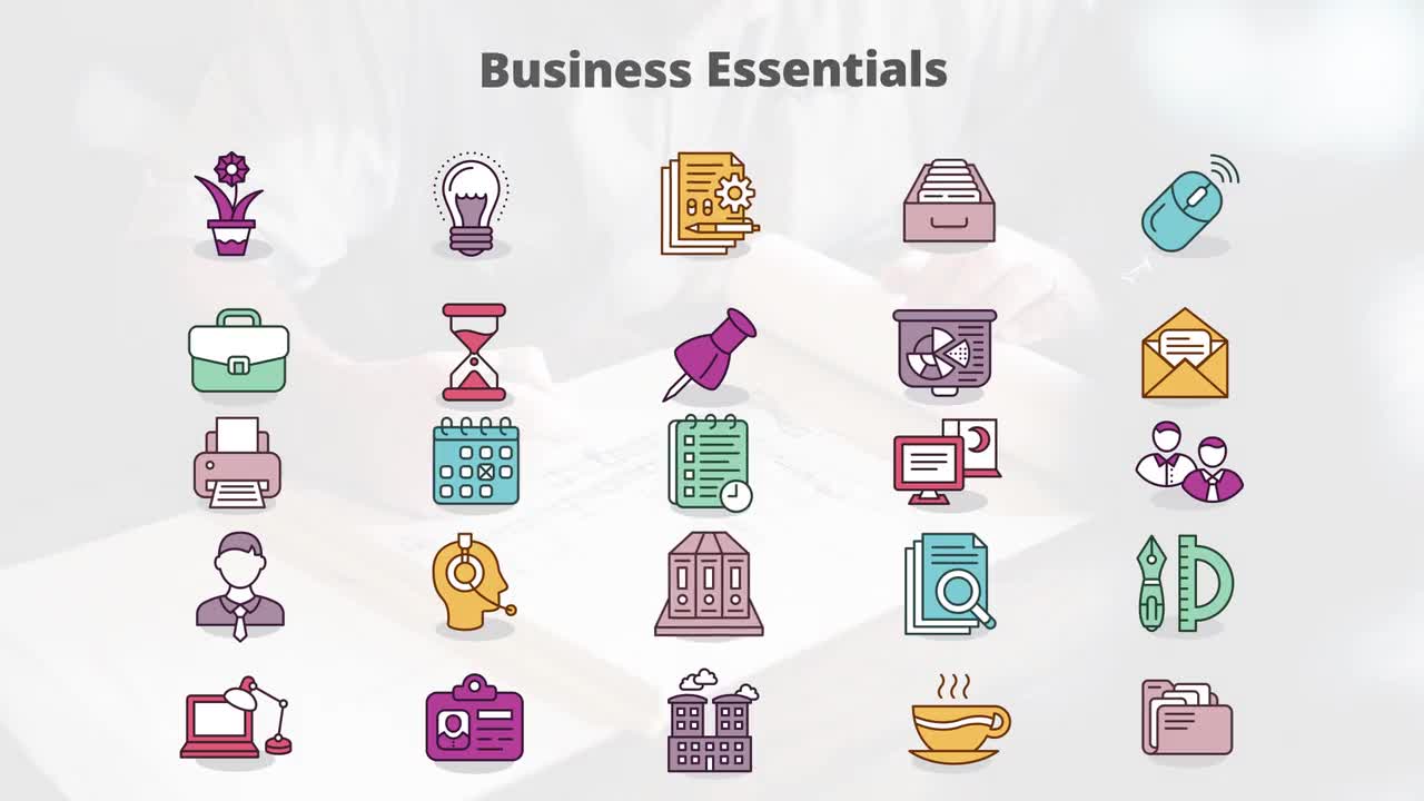 Business Essentials - MOGRT Icons - Motion Graphics Templates | Motion ...
