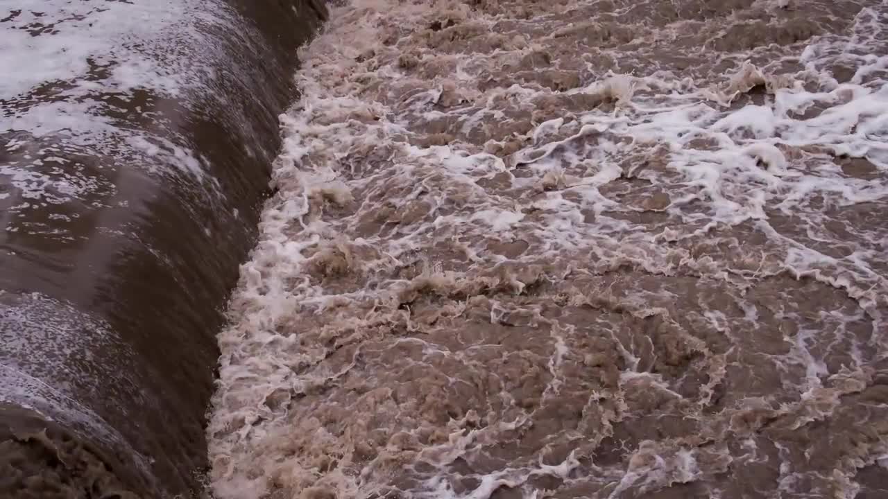 Water Destroys Road - Stock Video | Motion Array