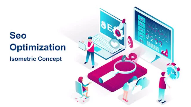 Seo Optimization Isometric Concept After Effects Templates Motion