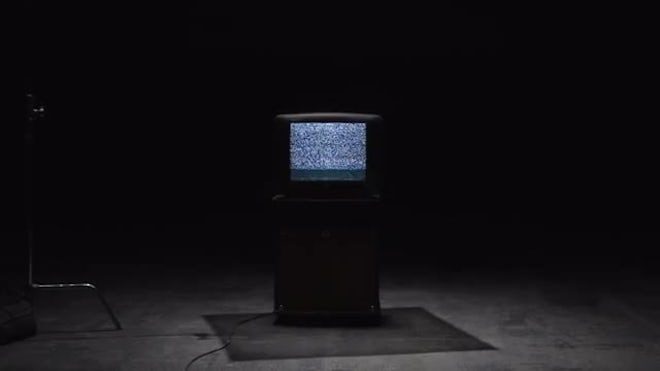 Scary Static On Old TV - Stock Video | Motion Array