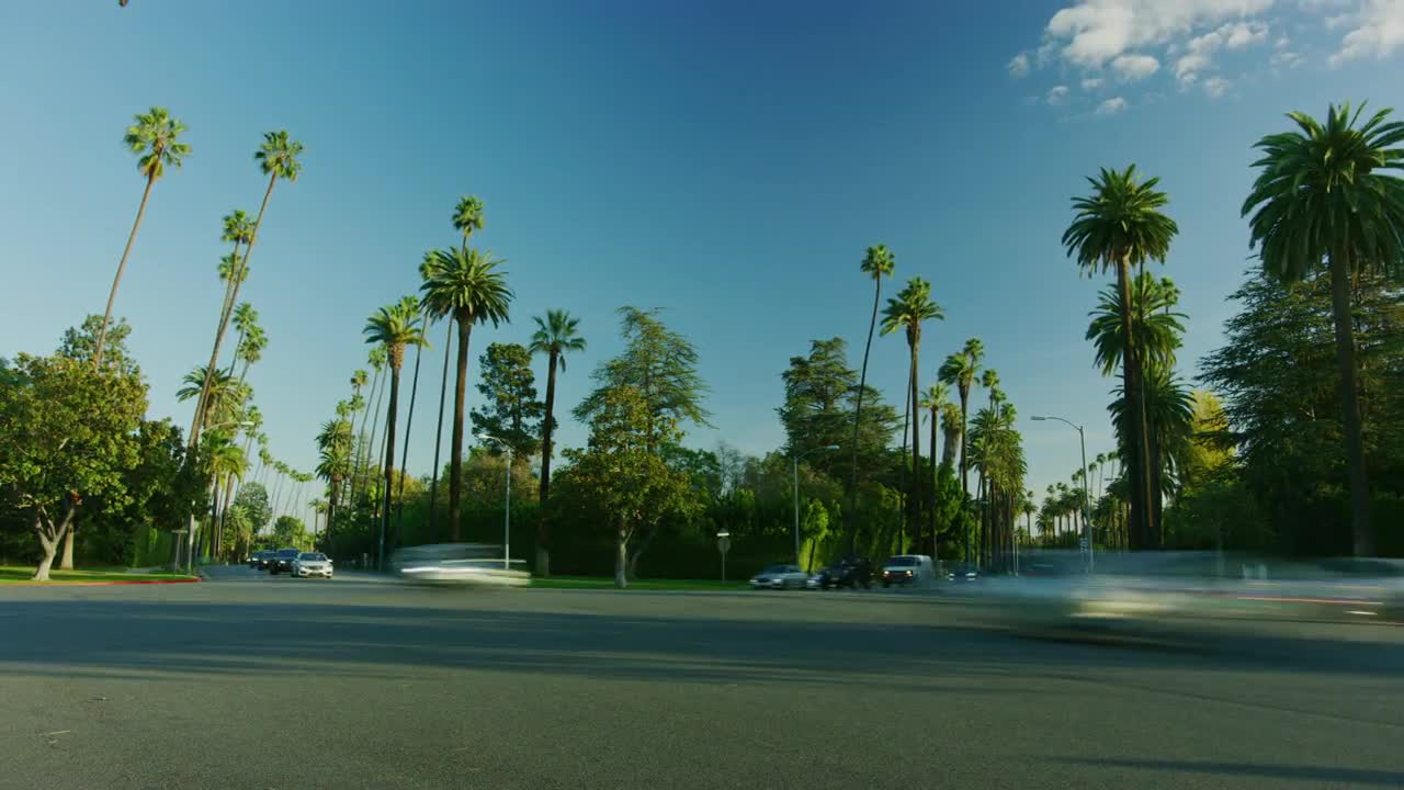 LA Intersection Time-Lapse - Stock Video | Motion Array