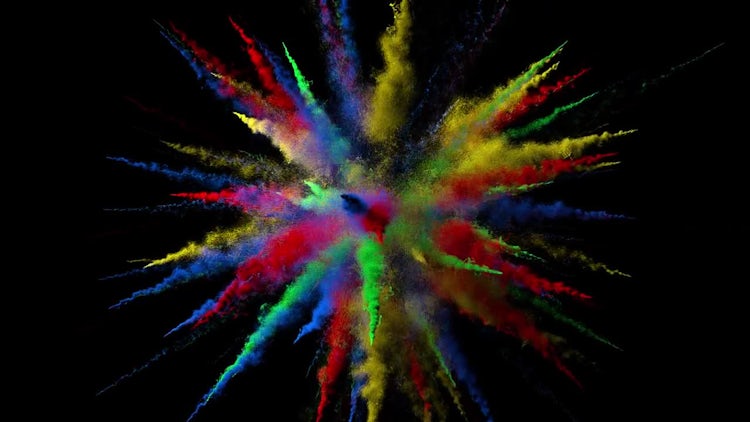 Colorful Dust Explosion Pack - Stock Motion Graphics | Motion Array