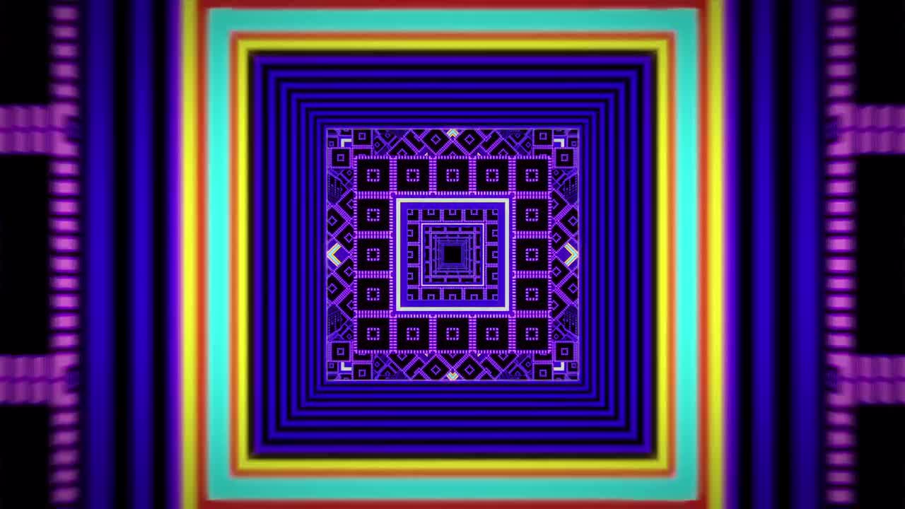 Infinite Fractal Cubes Tunnel - Stock Motion Graphics | Motion Array
