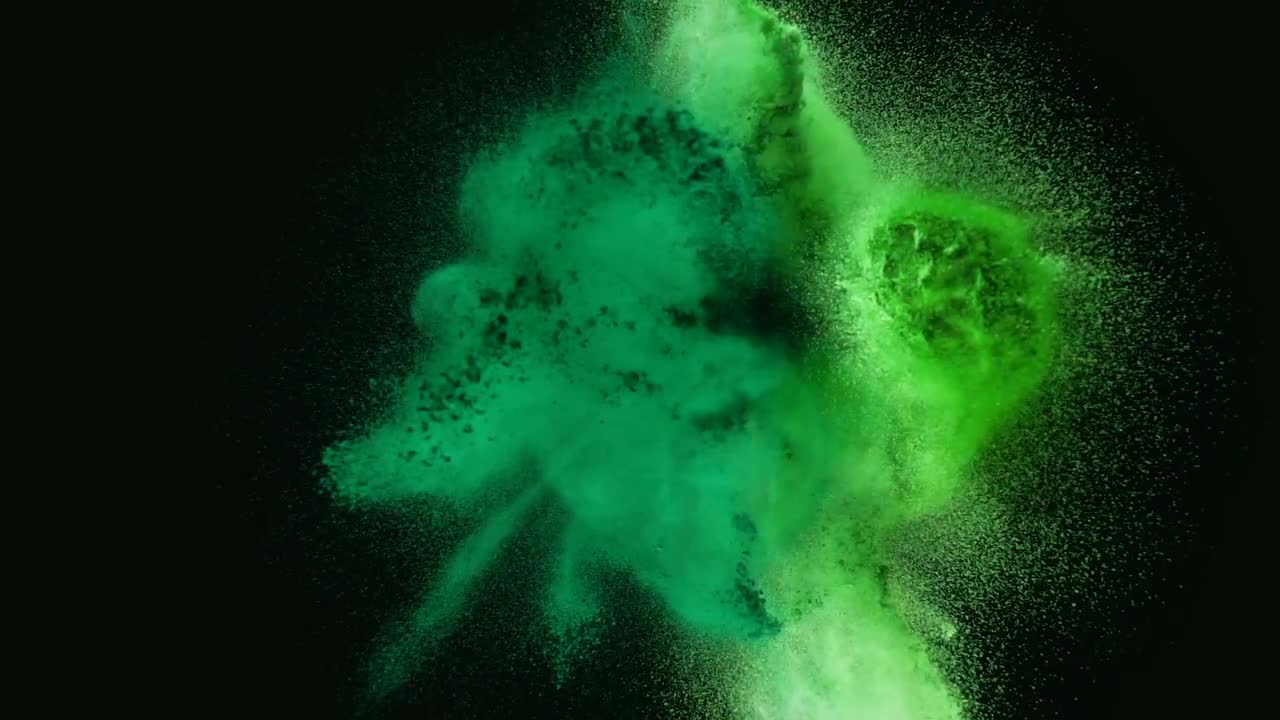 Green Powder - Stock Video | Motion Array