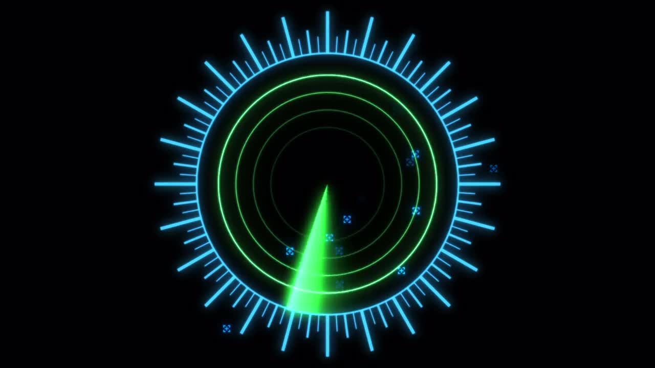 Radar Screen Scanning For Signals - Stock Motion Graphics | Motion Array