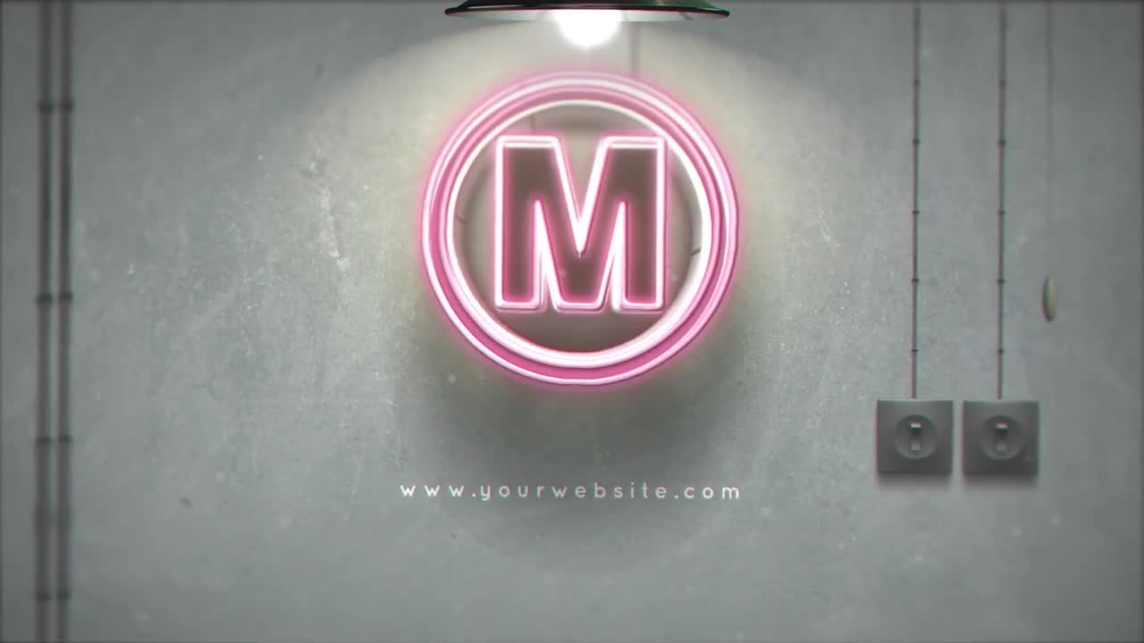 Neon Lamp Lights Logo Reveal - After Effects Templates | Motion Array
