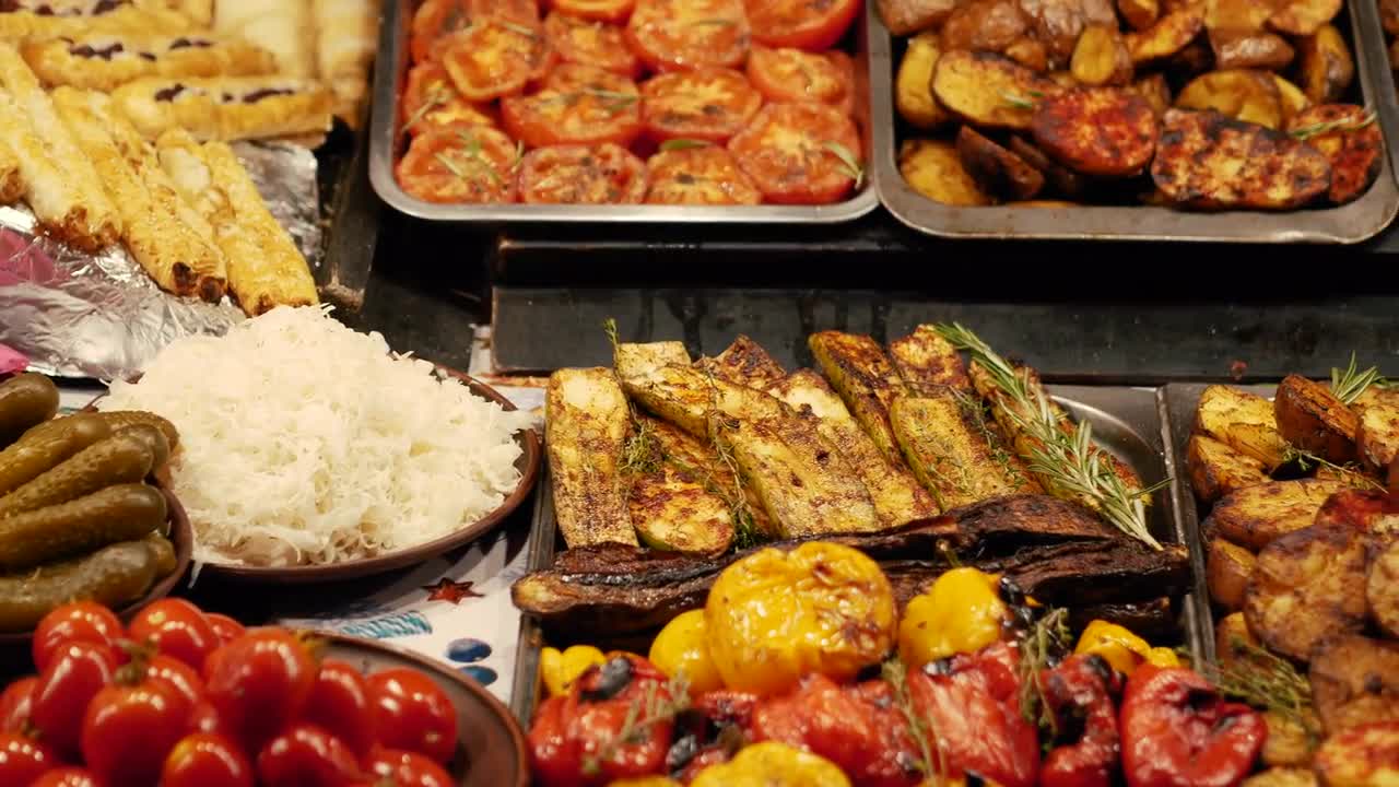 Grilled Food - Stock Video | Motion Array