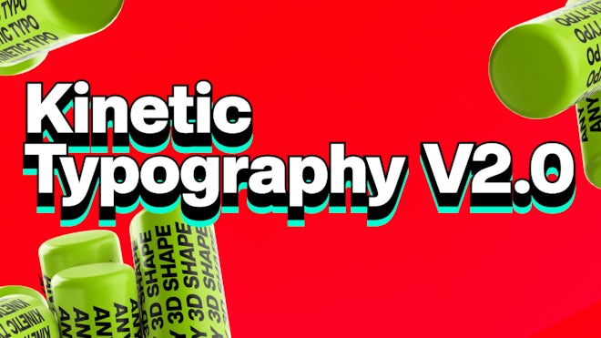 Kinetic Typography Generator Toolkit Typography