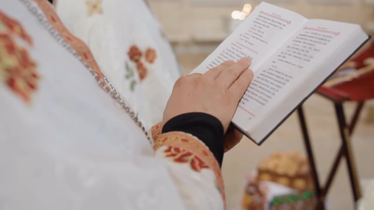 Priest Reading A Bible - Stock Video | Motion Array