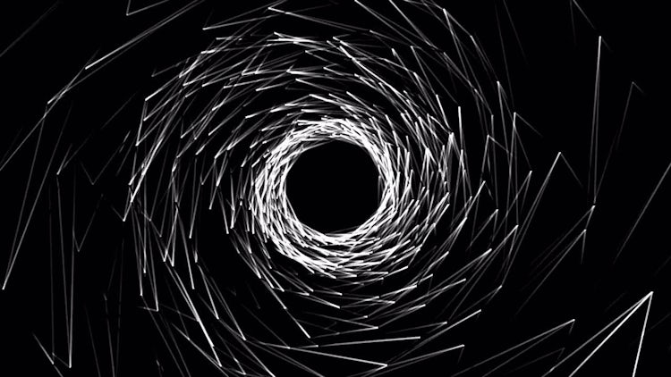 White Lines Spinning Swirl - Stock Motion Graphics | Motion Array