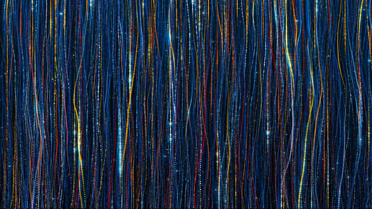 Flowing Sparkly Thread Particles Loop - Stock Motion Graphics | Motion Array