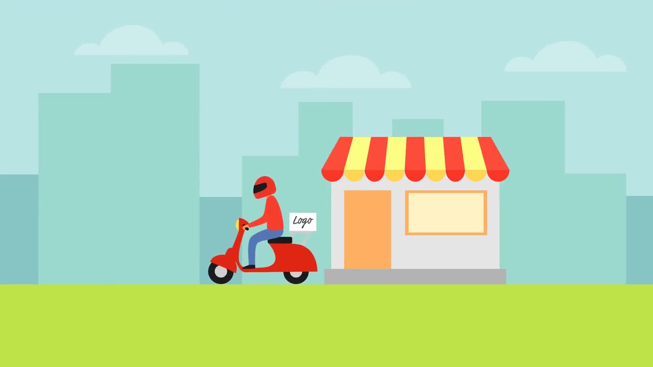 Food Delivery Animation - After Effects Templates | Motion Array