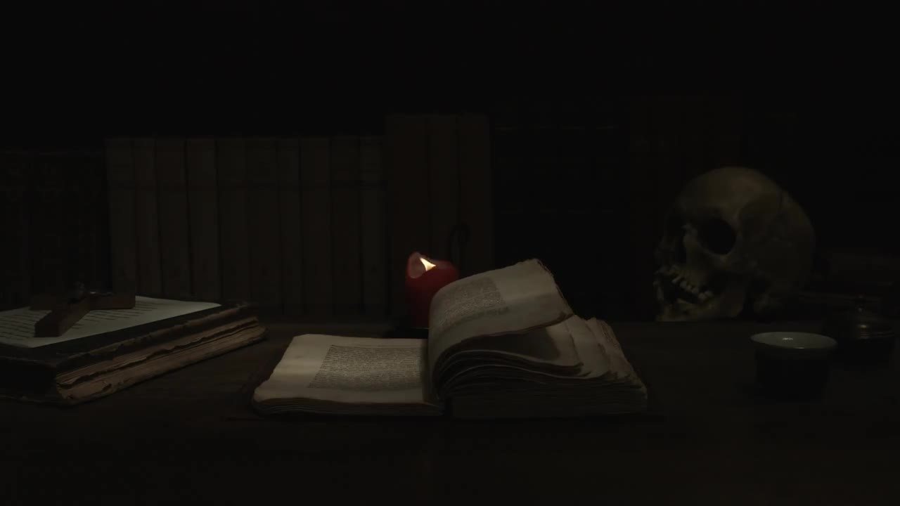 Scary Study Room - Stock Video | Motion Array