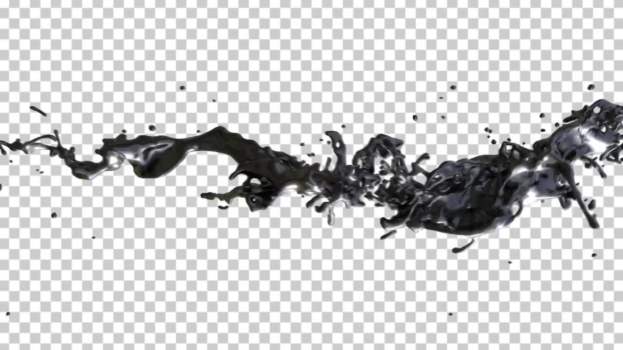 Black Goo Flow - Stock Motion Graphics | Motion Array