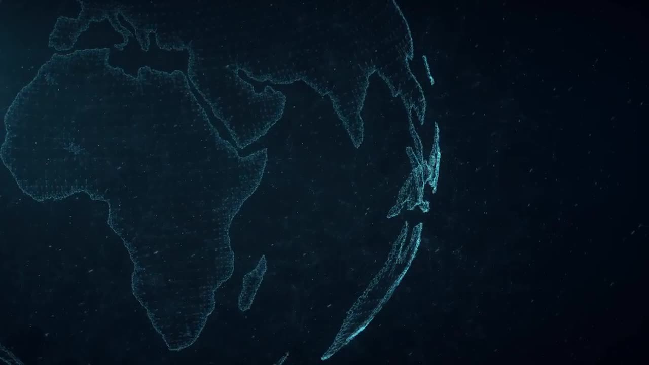 World Particles Rotating Loop - Stock Motion Graphics | Motion Array