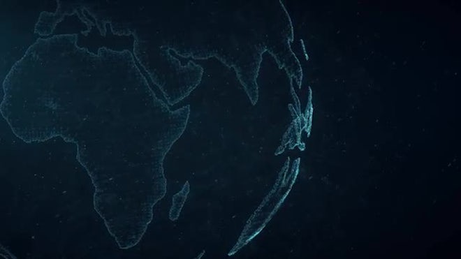 World Particles Rotating Loop - Stock Motion Graphics | Motion Array