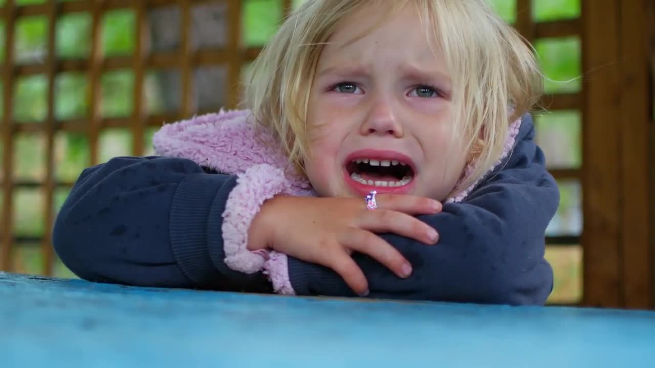 A Crying Child - Stock Video | Motion Array
