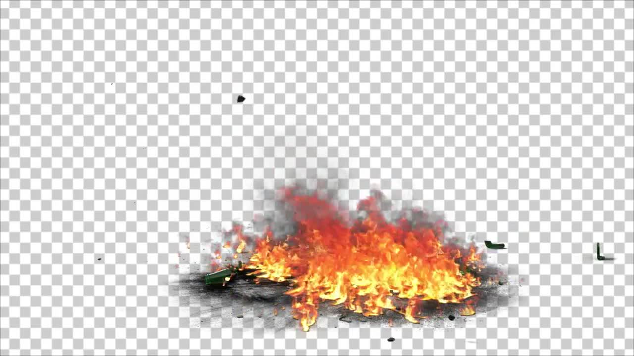 Molotov Cocktail Burning - Stock Motion Graphics | Motion Array