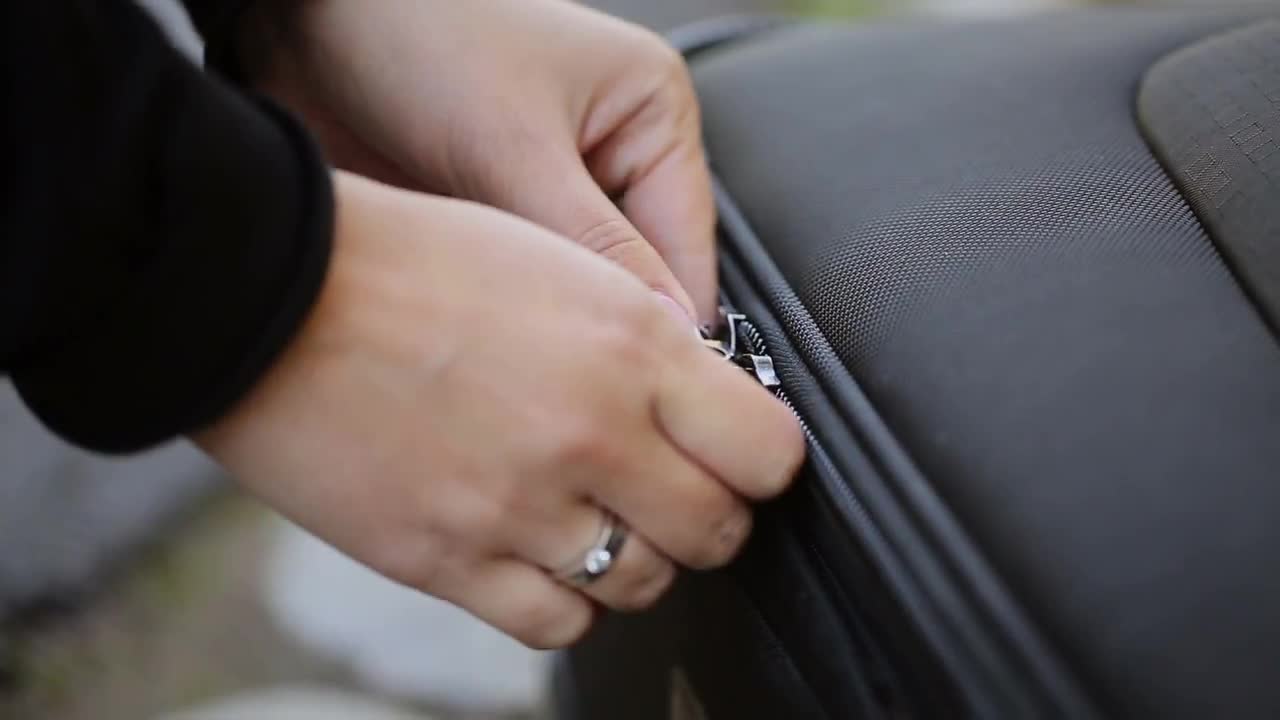 Opening A Suitcase - Stock Video | Motion Array