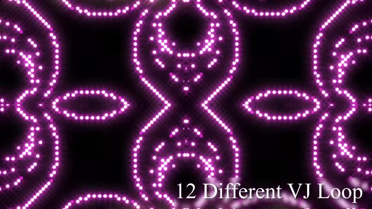 12 Purple LED Shapes Pack - Stock Motion Graphics | Motion Array