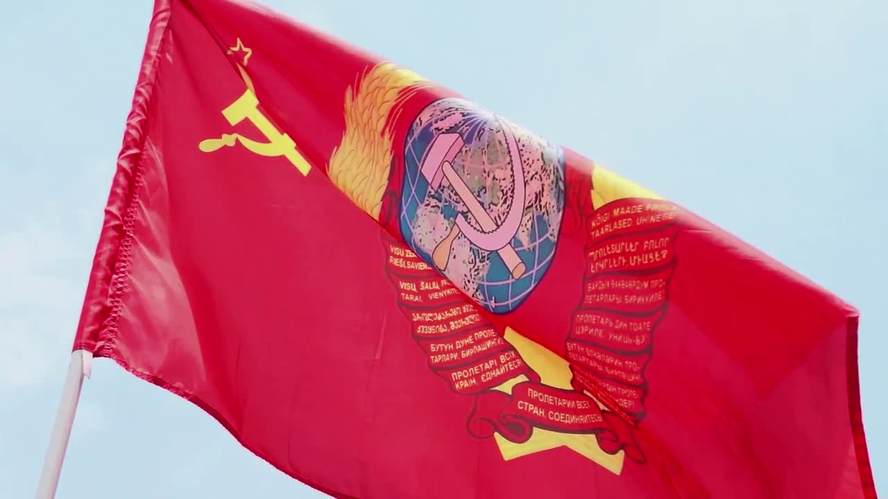 Flag Of USSR - Stock Video | Motion Array