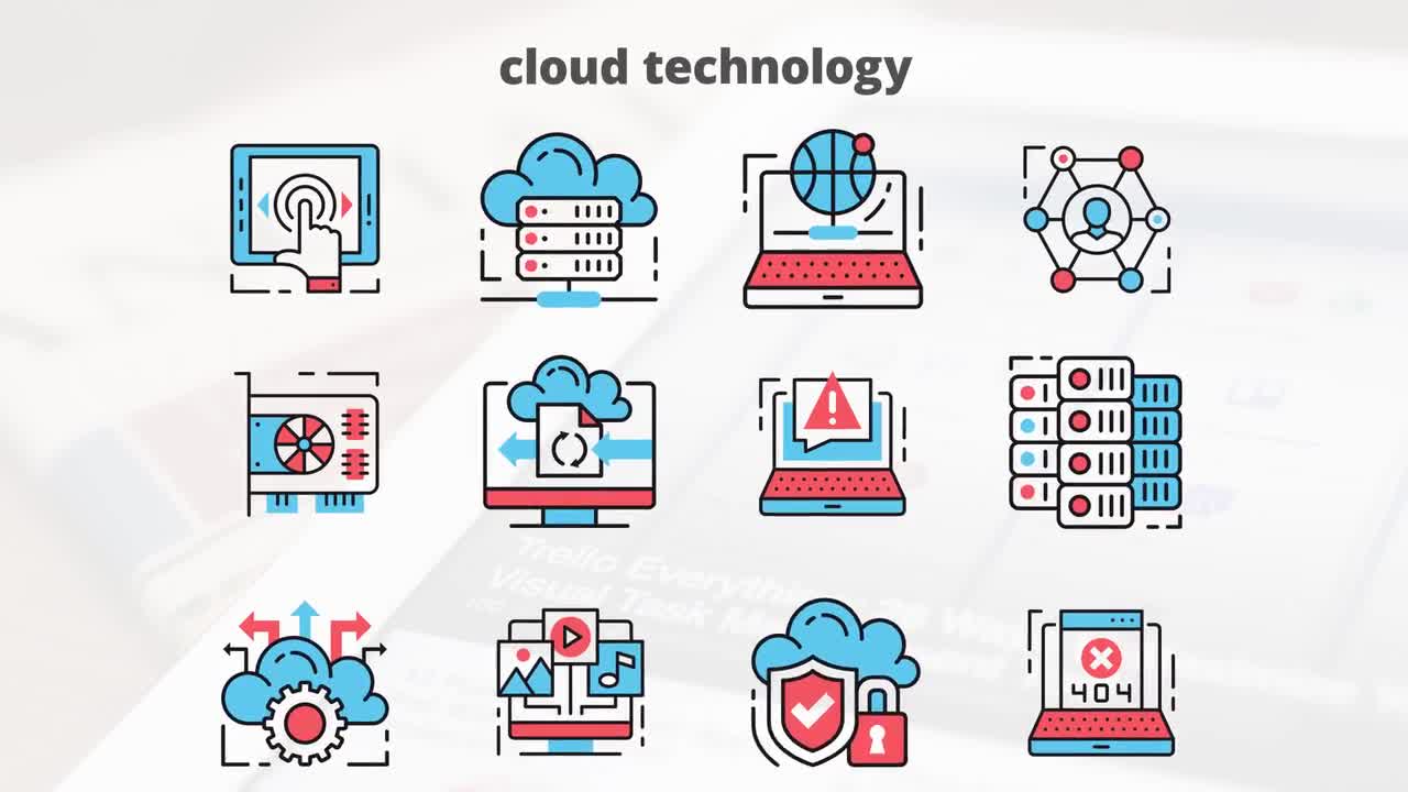 Cloud Technology – Flat Animation Icons - After Effects Templates ...