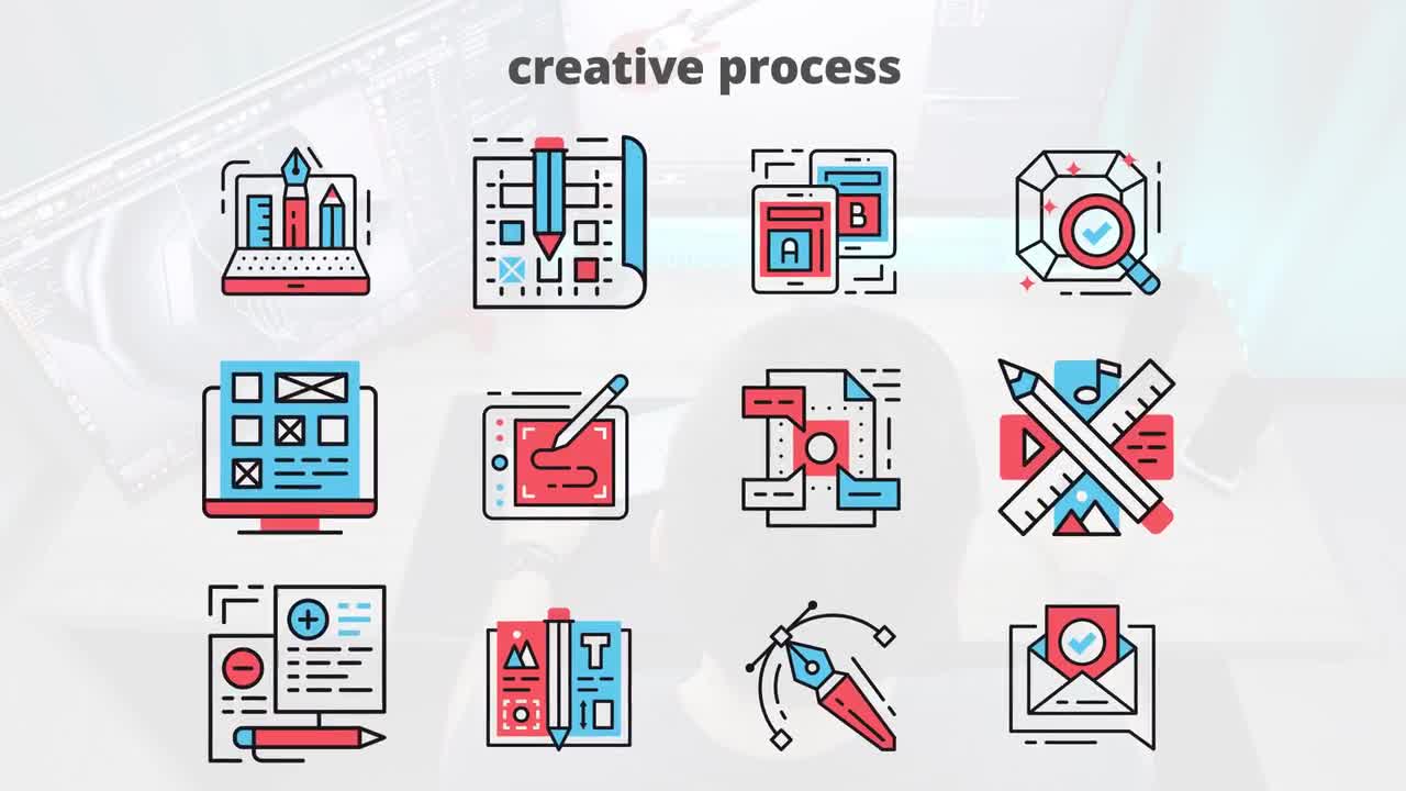 Creative Process – Flat Animation Icons - After Effects Templates ...