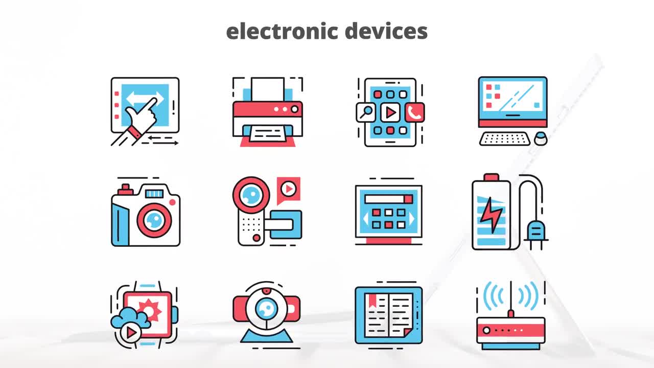 Electronic Devices – Flat Animation Icons - After Effects Templates ...
