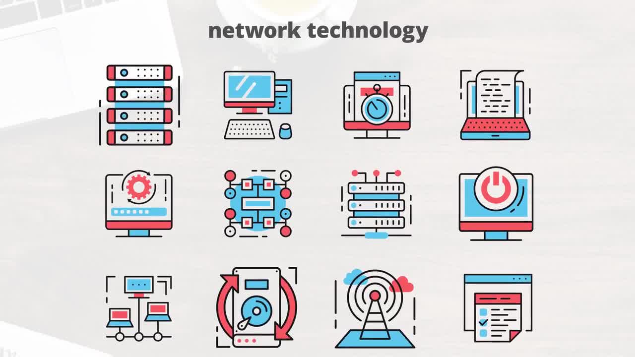 Network Technology - Flat Animation Icons - After Effects Templates ...