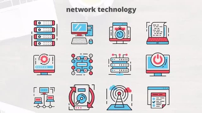 Network Technology - Flat Animation Icons - After Effects Templates ...