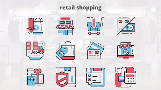 Retail Shopping – Flat Animation Icons - After Effects Templates ...
