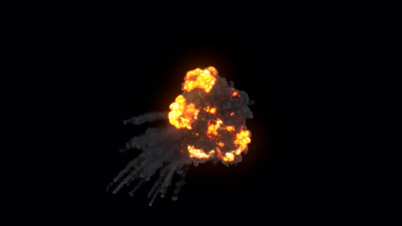 Smoky Aerial Explosion - Stock Motion Graphics | Motion Array