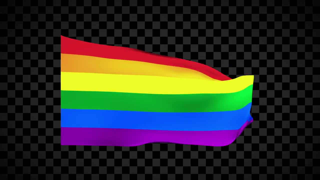 Rainbow Flag Waving - Stock Motion Graphics | Motion Array