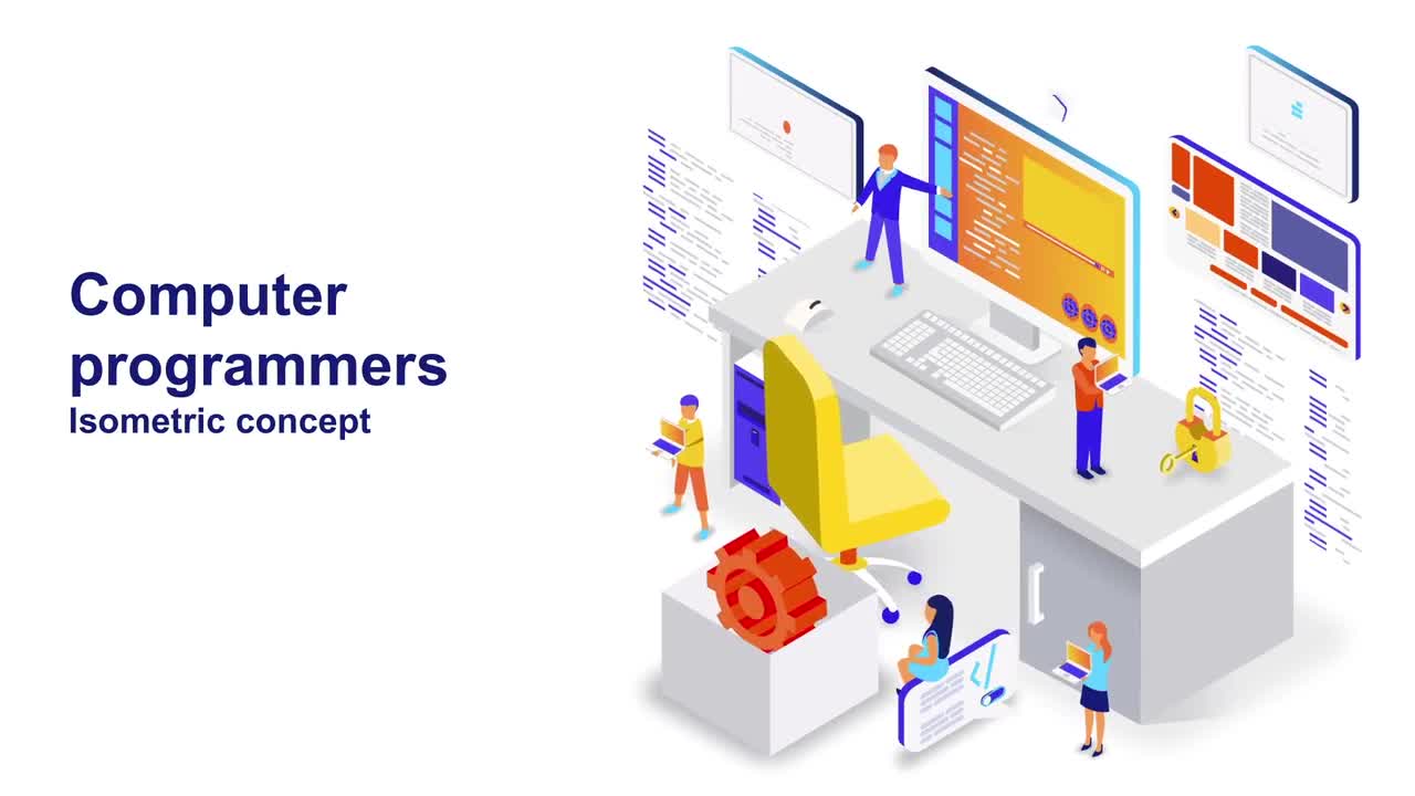 Computer Programmers - Isometric Concept - After Effects Templates ...