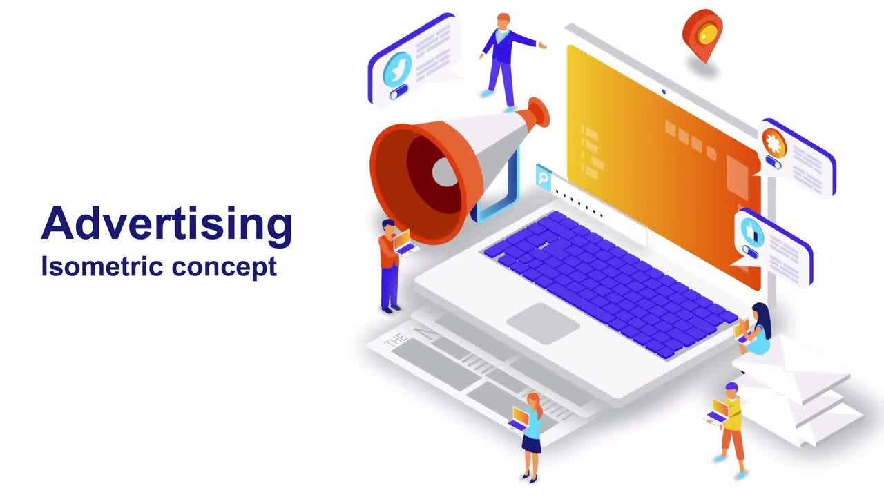 Advertising - Isometric Concept - After Effects Templates | Motion Array