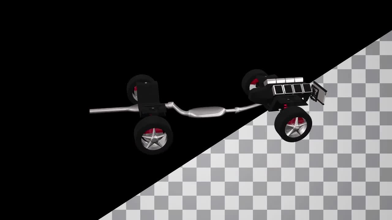 Assembling Car, Chassis On Wheels - Stock Motion Graphics | Motion Array