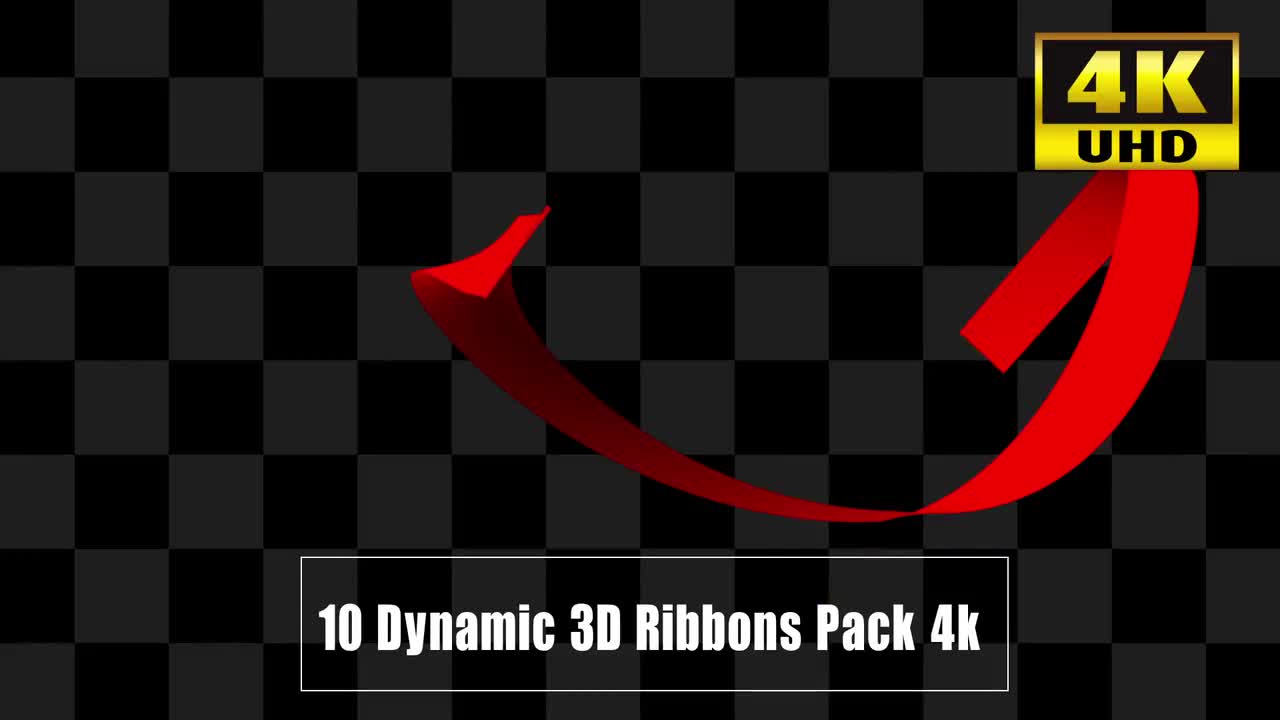 10 Dynamic 3D Ribbons Pack - Stock Motion Graphics | Motion Array