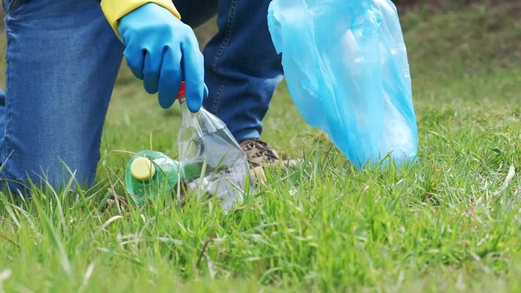 Picking Up The Trash - Stock Video | Motion Array